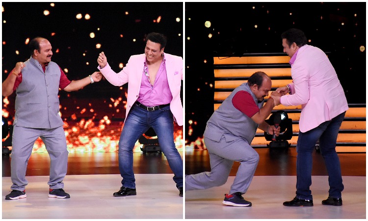 Dancing uncle Sanjeev Srivastav dances with Govinda in Madhuri Dixit's ...