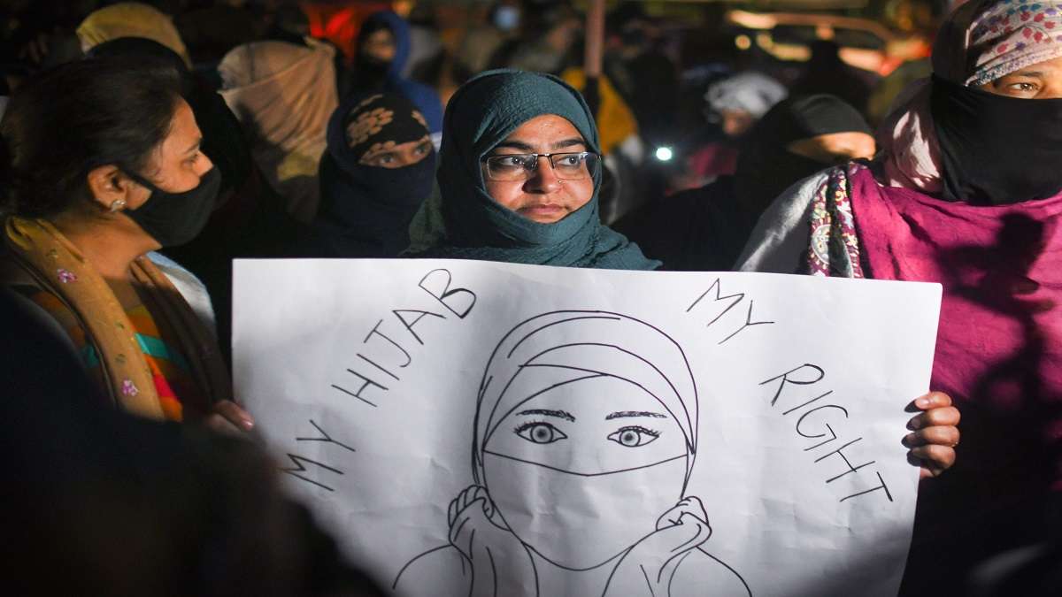 Hijab controversy: Muslim women stage protest across India | SEE IN PICS