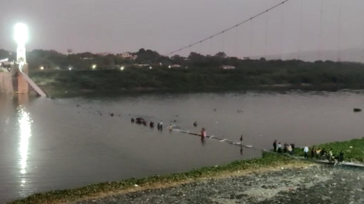 Gujarat cable bridge collapse: 3 NDRF teams at site, rescue operation ...