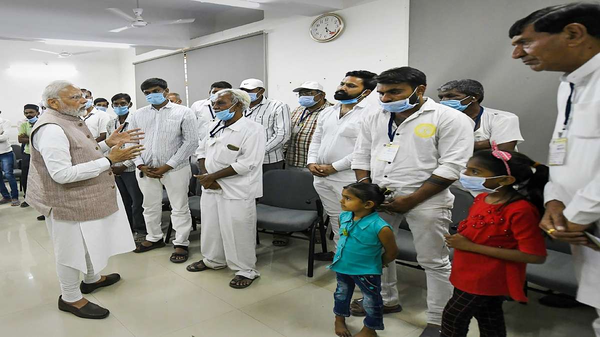 PM Modi visits Morbi, review rescue ops, meet victims | PICS