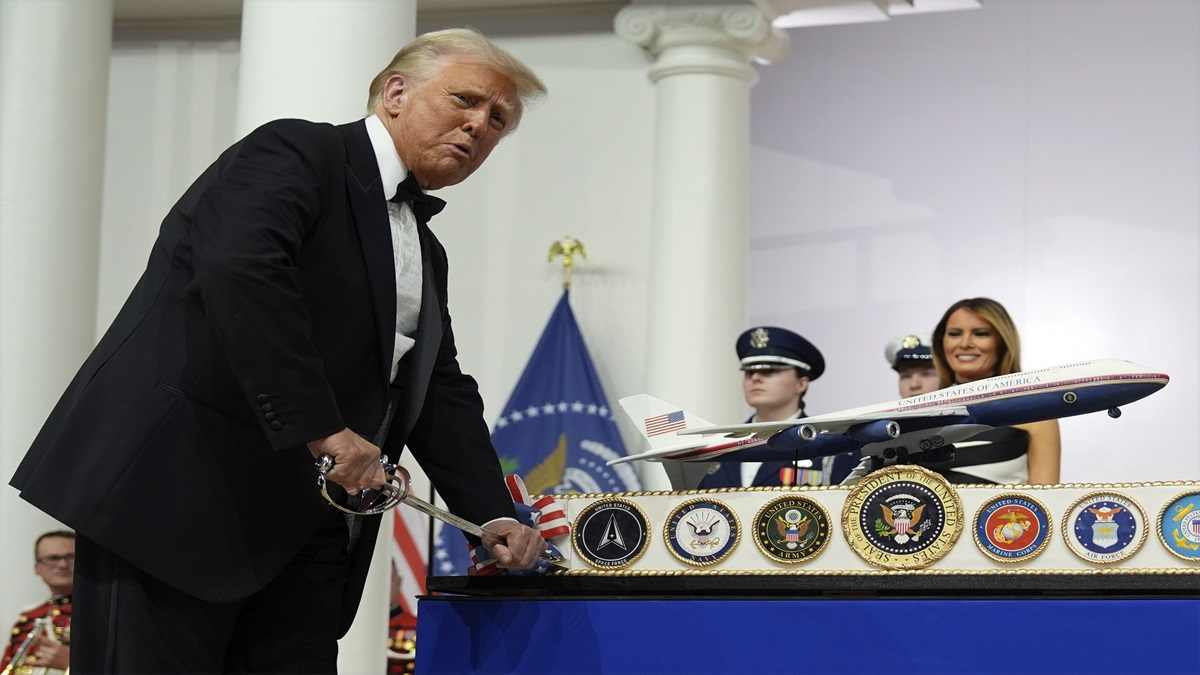 Donald Trump inauguration ceremony in pictures