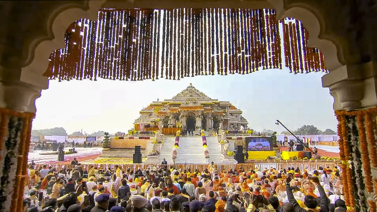 Ram Mandir anniversary: 7 photos of Ayodhya's mesmerising religious splendour