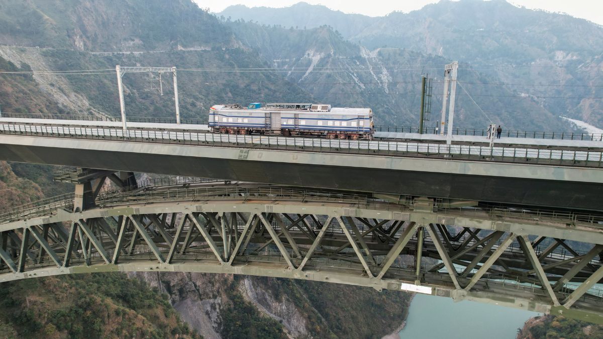 Chenab Bridge inauguration: Glimpses of world's highest rail arch bridge, PM Modi opens iconic ...
