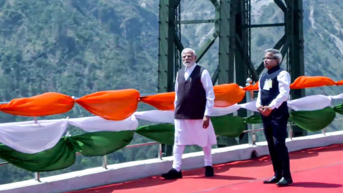Chenab Bridge inauguration: Glimpses of world's highest rail arch bridge, PM Modi opens iconic ...