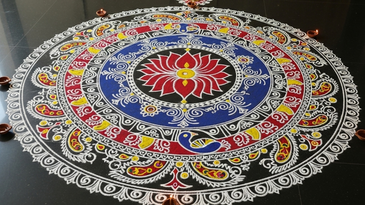 Alpona designs for Durga Puja 2025: 7 easy, simple and beautiful patterns