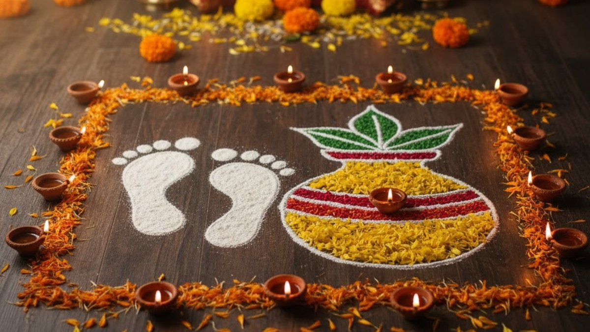 Dhanteras rangoli designs 2025: Simple, beautiful and traditional ...