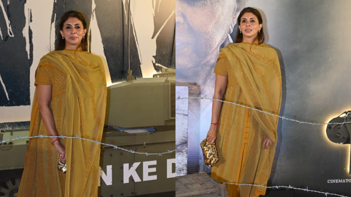 Ikkis screening: Sunny Deol and Bobby Deol pose with Dharmendra's ...