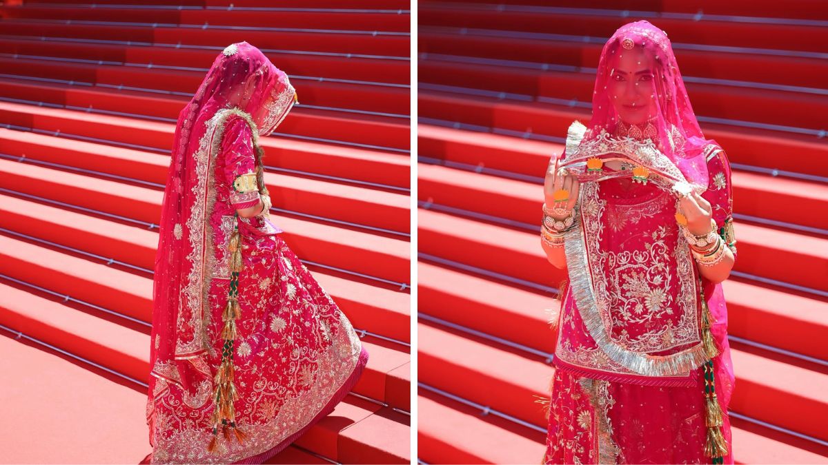 Ghunghat at Cannes 2026: Ruchi Gujjar brings Rajasthan's regal charm in ...
