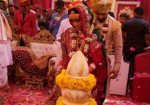 Cricketer Ravindra Jadeja tied the nuptial knot with Reeva Solanki