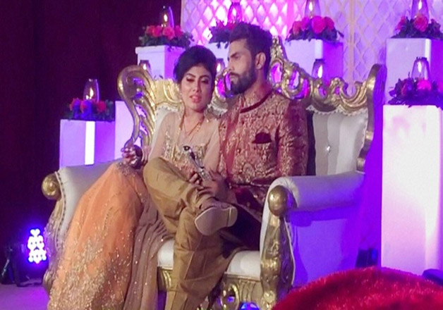 Cricketer Ravindra Jadeja tied the nuptial knot with Reeva Solanki