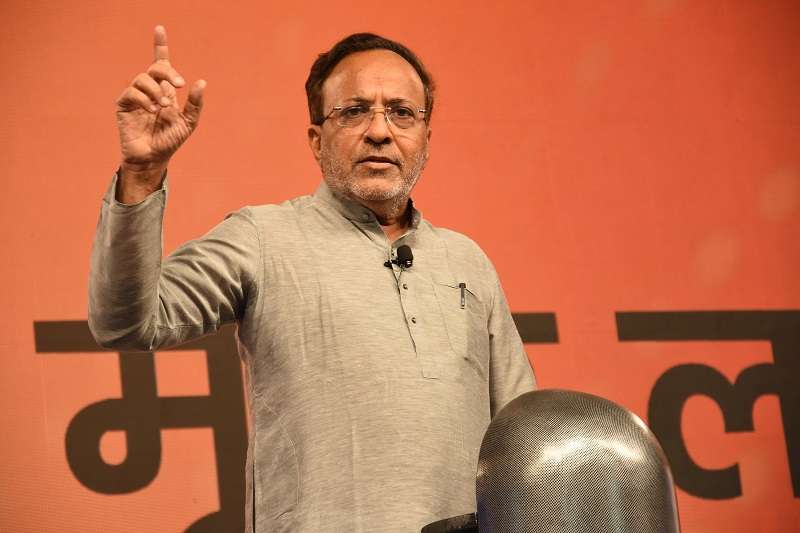 Nitin Patel and Arjun Modhwadia at India TV's Chunav Manch