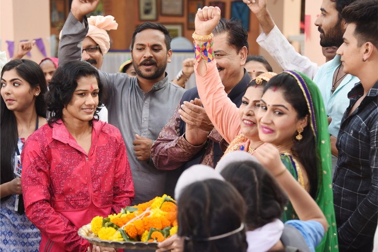 Wrestler Babita Phogat starts shooting for TV show Badho Bahu, see pics