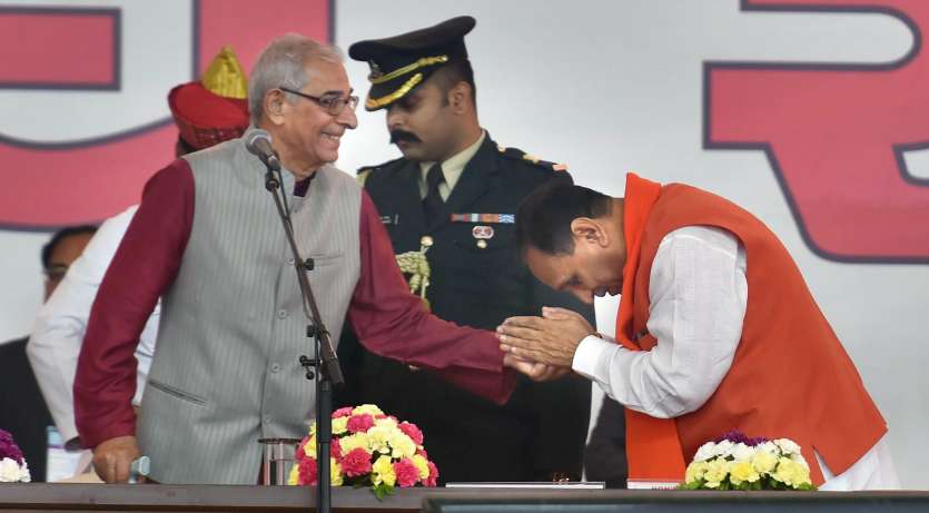 In Pics: Vijay Rupani sworn-in as Gujarat CM