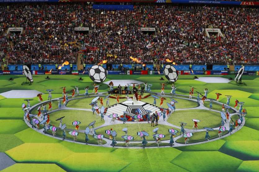 FIFA World Cup 2018 Opening Ceremony at Moscow; Russia beat Saudi Arabia