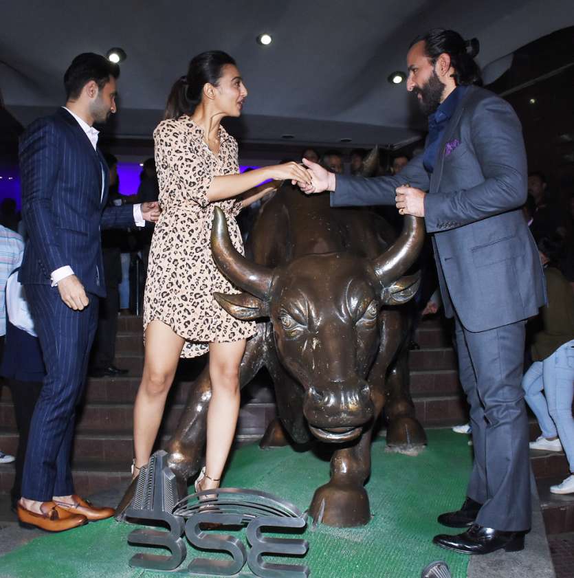 Saif Ali Khan, Radhika Apte, Rohan Mehra and others at Bazaar trailer ...