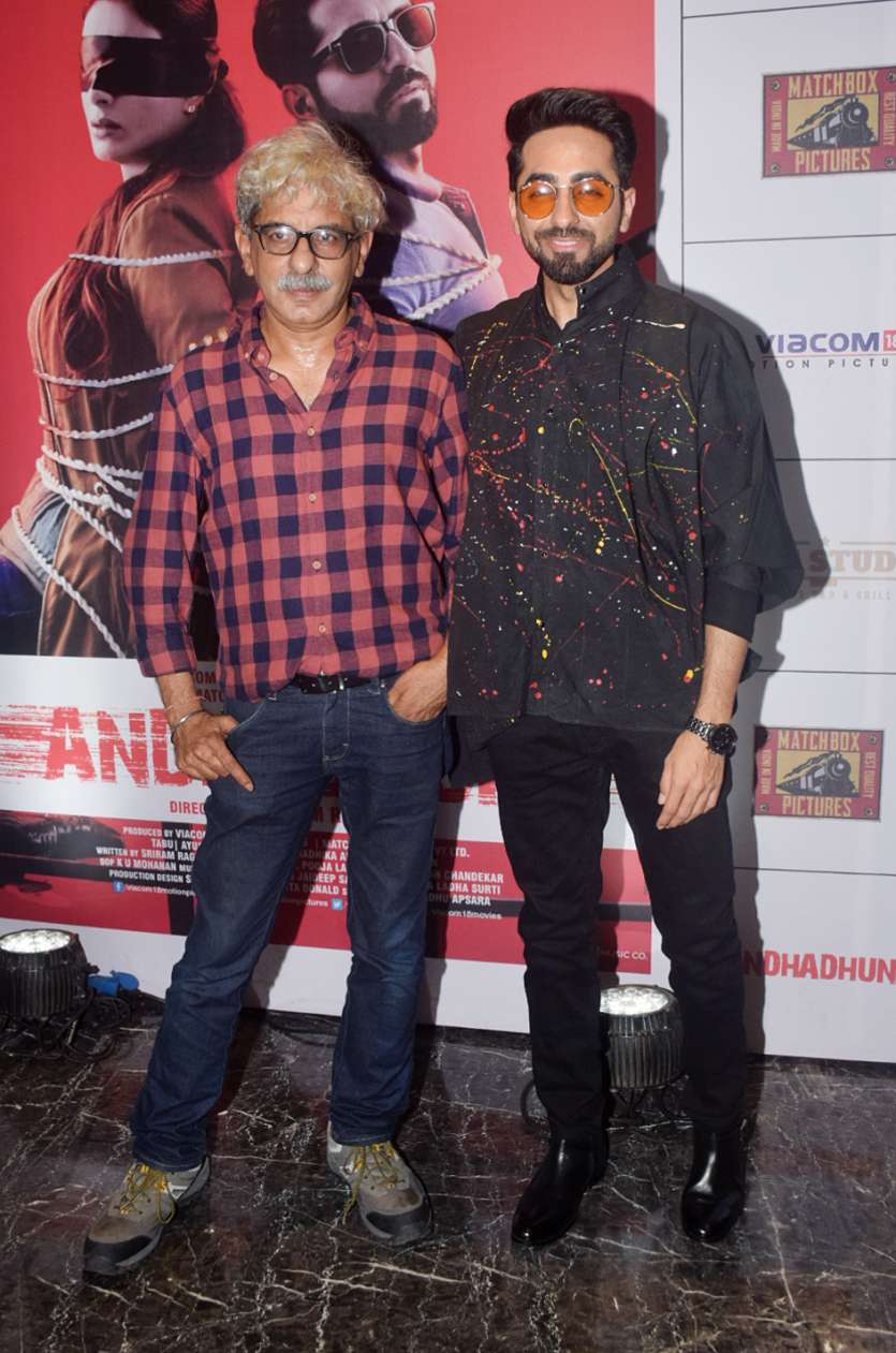 Ayushmann Khurrana, Radhika Apte, Tabu celebrate AndhaDhun success with ...