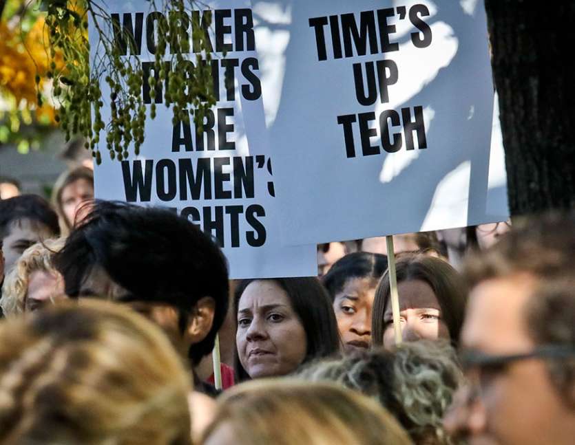 IN PICS | Google employees across the globe walk out to protest sexual ...