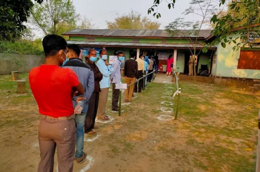 West Bengal Assam first phase polling voters Covid 19 protocols ...