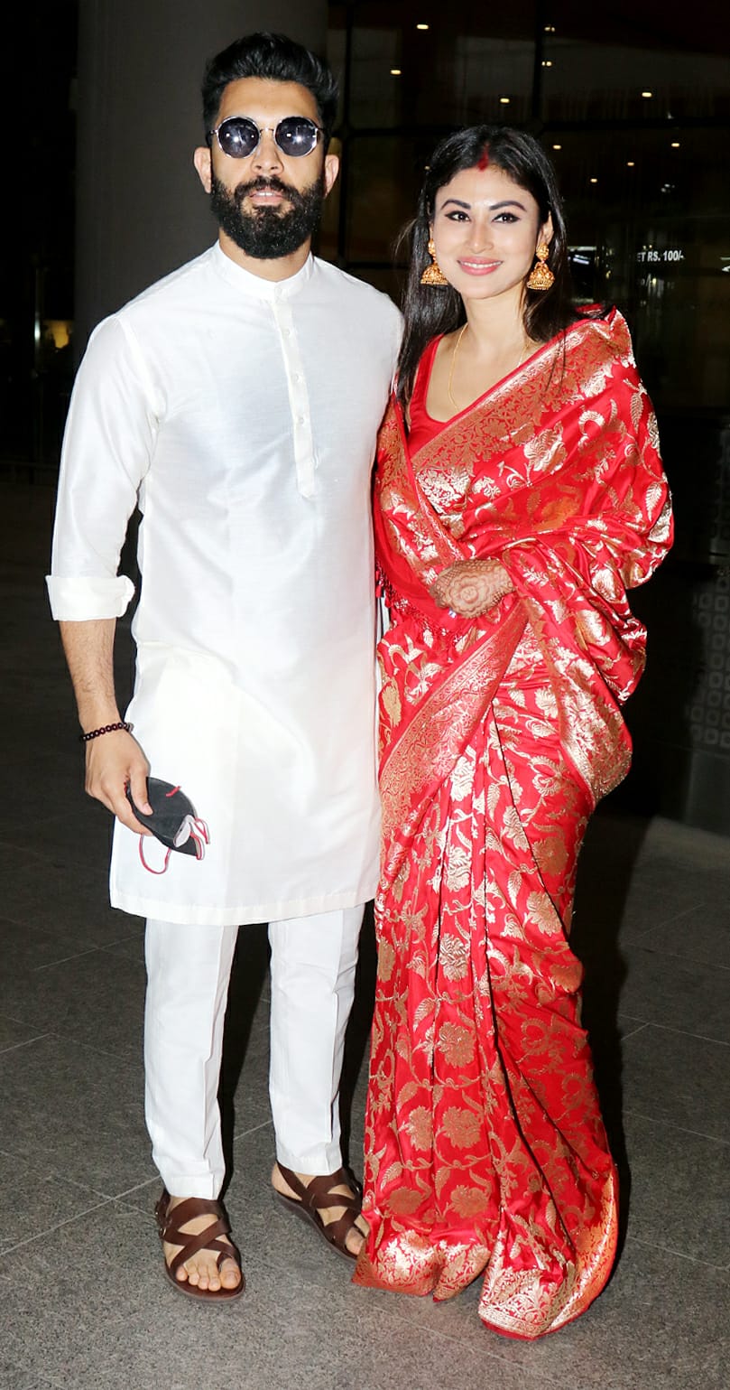 Suraj Nambiar and Mouni Roy make first appearance as Husband and Wife ...