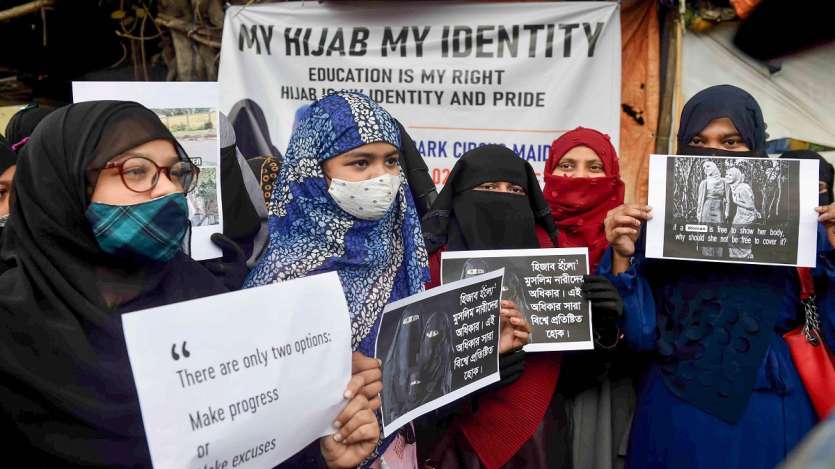 Hijab controversy: Muslim women stage protest across India | SEE IN PICS
