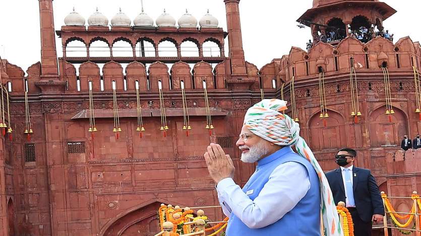 Indian Flag Hoisting At Red Fort