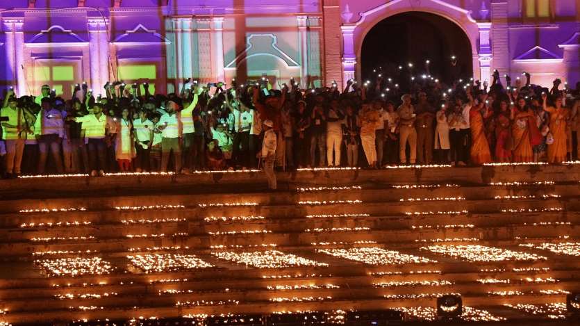 Deepotsav 2022: Diyas light up ghats of Ayodhya on Diwali eve | PICS
