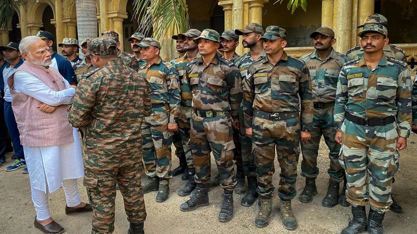 PM Modi visits Morbi, review rescue ops, meet victims | PICS