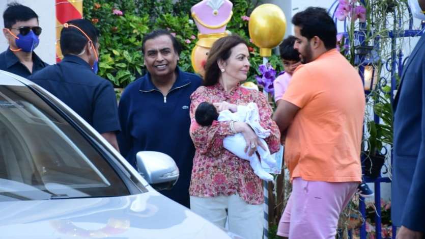 Mukesh and Nita Ambani are excited grandparents as they welcome home ...