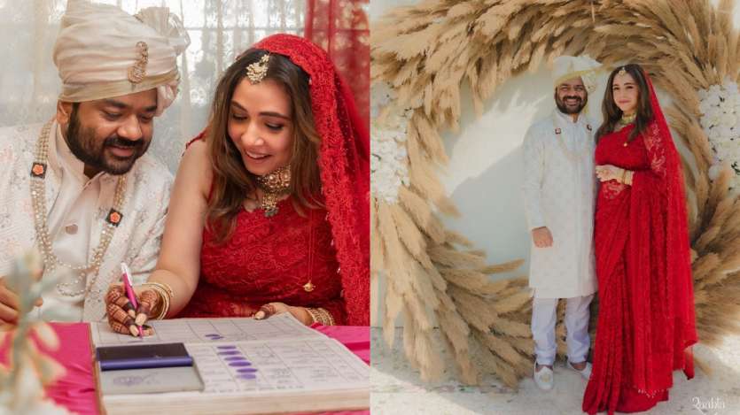 Maanvi Gagroo and Kumar Varun stun in pink and black in their post ...