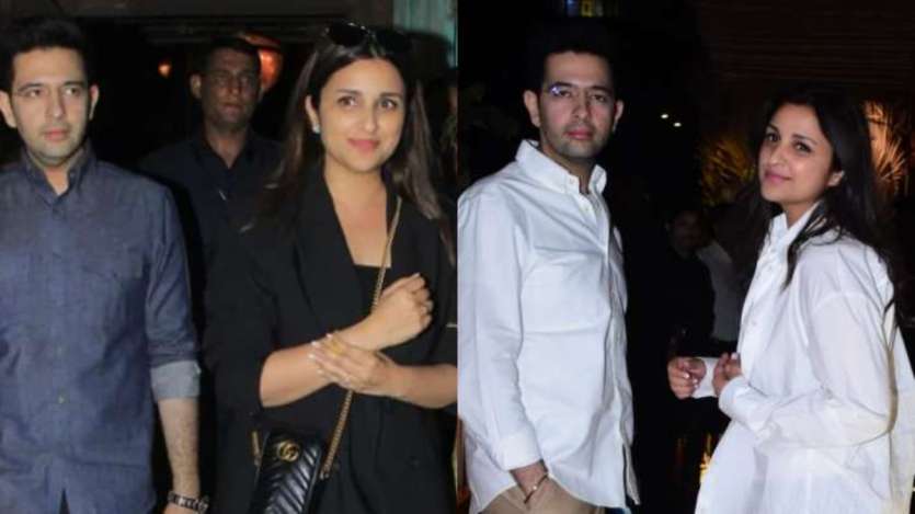 Parineeti Chopra Raghav Chadha engagement Priyanka Chopra Manish Malhotra & other guests arrive ...