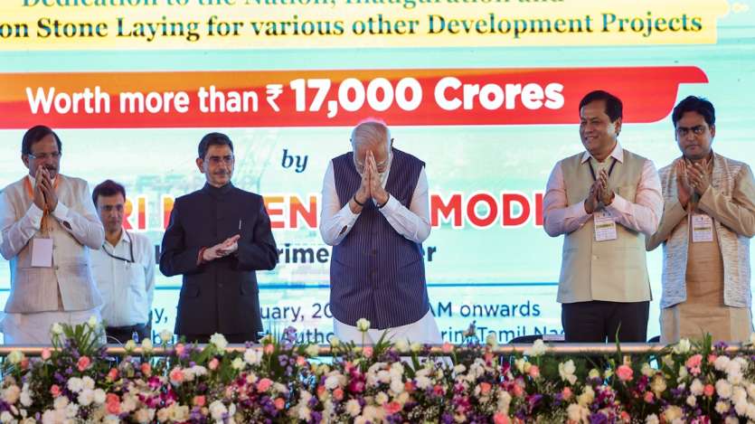 PM Modi launches developmental projects in Tamil Nadu