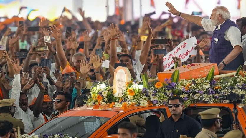 PM Modi continues BJP's outreach in South, hold rallies in Tamil Nadu ...