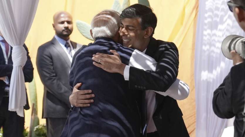 Handshakes and hugs mark PM Modi's first overseas visit to Italy post-re-election at G7 Summit ...