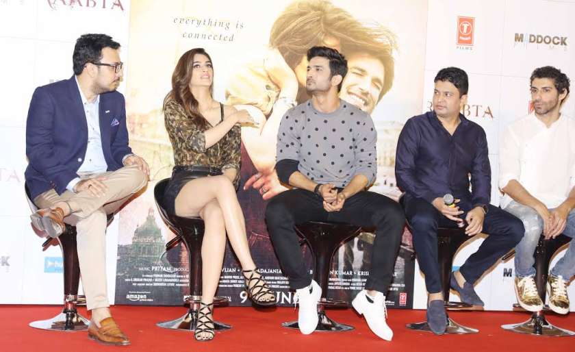 Sushant Singh Rajput and Kriti Sanon share a great equation in Raabta
