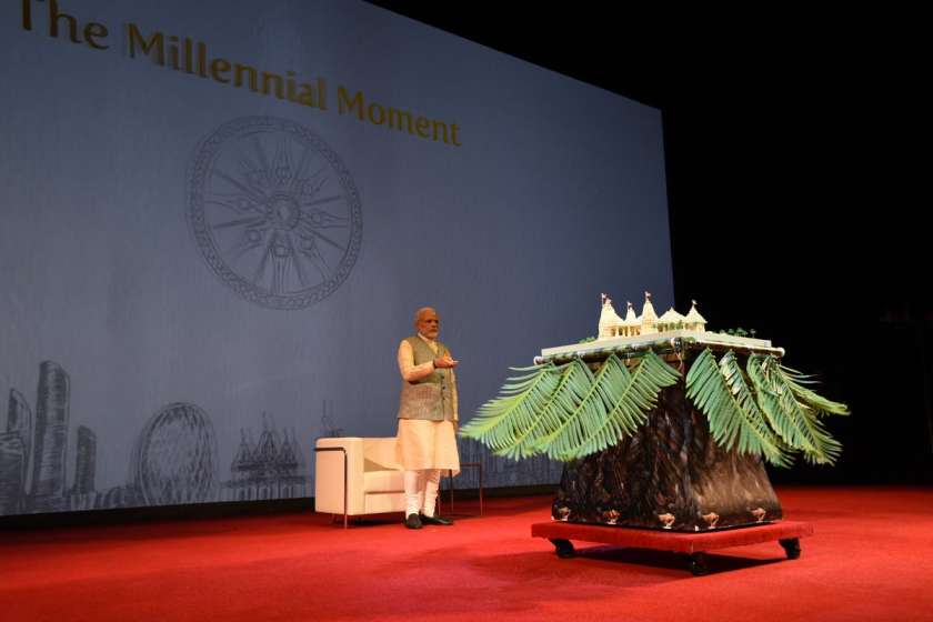 PM Modi launches project for first Hindu temple in UAE