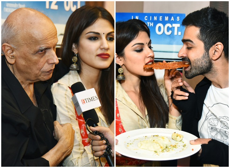 Mahesh Bhatt, Rhea Chakraborty, Varun Mitra share fun moments while ...