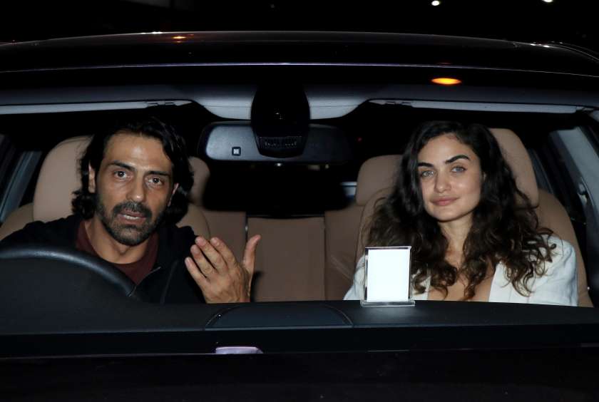 Arjun Rampal and girlfriend Gabriella Demetriades are all smiles for ...