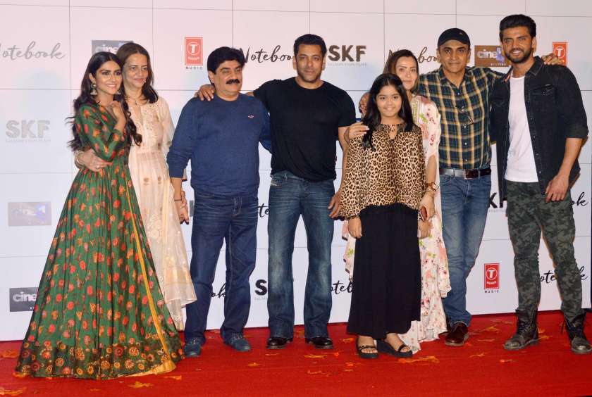 In Pics: Salman Khan launches Notebook trailer with Pranutan Bahl and ...