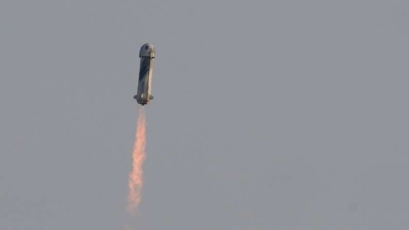 Jeff Bezos space travel in Blue Origin New Shepard Rocket