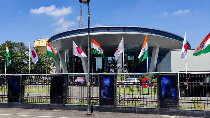 PM Modi Varanasi Rudraksh convention centre pictures Uttar Pradesh CM ...