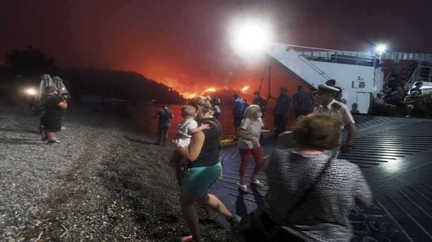 Greece wildfires rampage across country's last remaining forests Photos