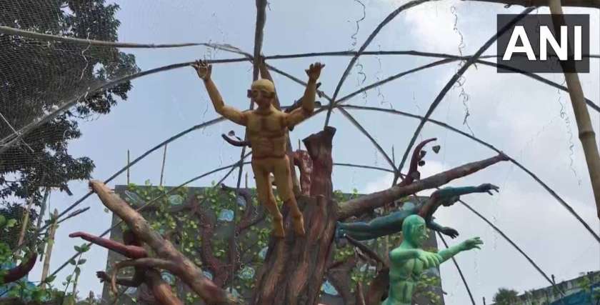 Durga Puja 2021: Importance of trees to COVID-19, pandals deck up in ...