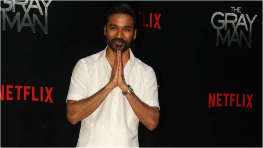 The Gray Man India premiere: Dhanush wears traditional dhoti, Russo ...