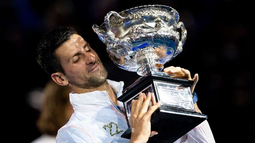 Novak Djokovic's last 5 Australian Open triumphs featuring wins against Rafael Nadal, Stefanos ...