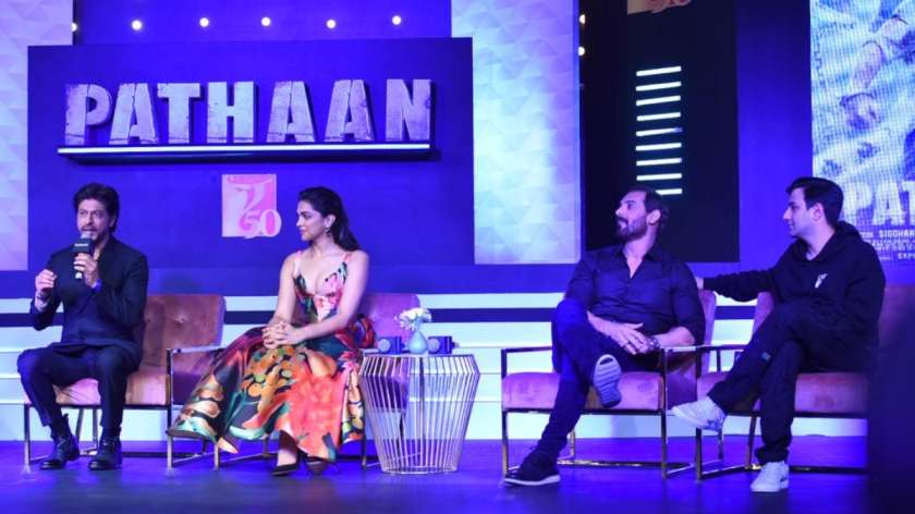 Pathaan: Shah Rukh Khan, Deepika Padukone, John Abraham set the mood right at press conference ...