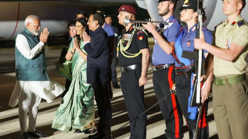 Handshakes and hugs mark PM Modi's first overseas visit to Italy post ...