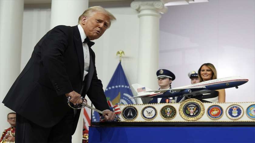 Donald Trump inauguration ceremony in pictures