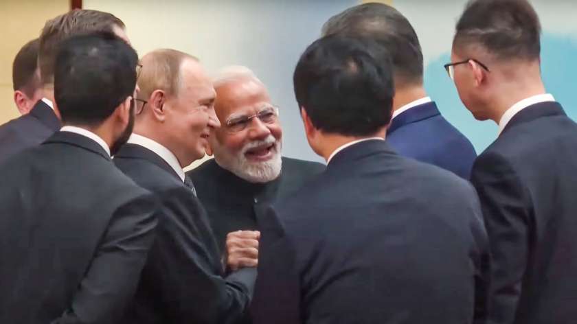 PM Modi meets world leaders at SCO Summit: Warm moments with Putin and Xi Jinping | In pics