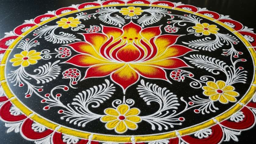 Alpona designs for Durga Puja 2025: 7 easy, simple and beautiful patterns