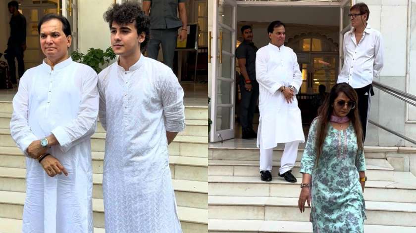 Sulakshana Pandit prayer meet: Lalit Pandit arrives at his sister's ...